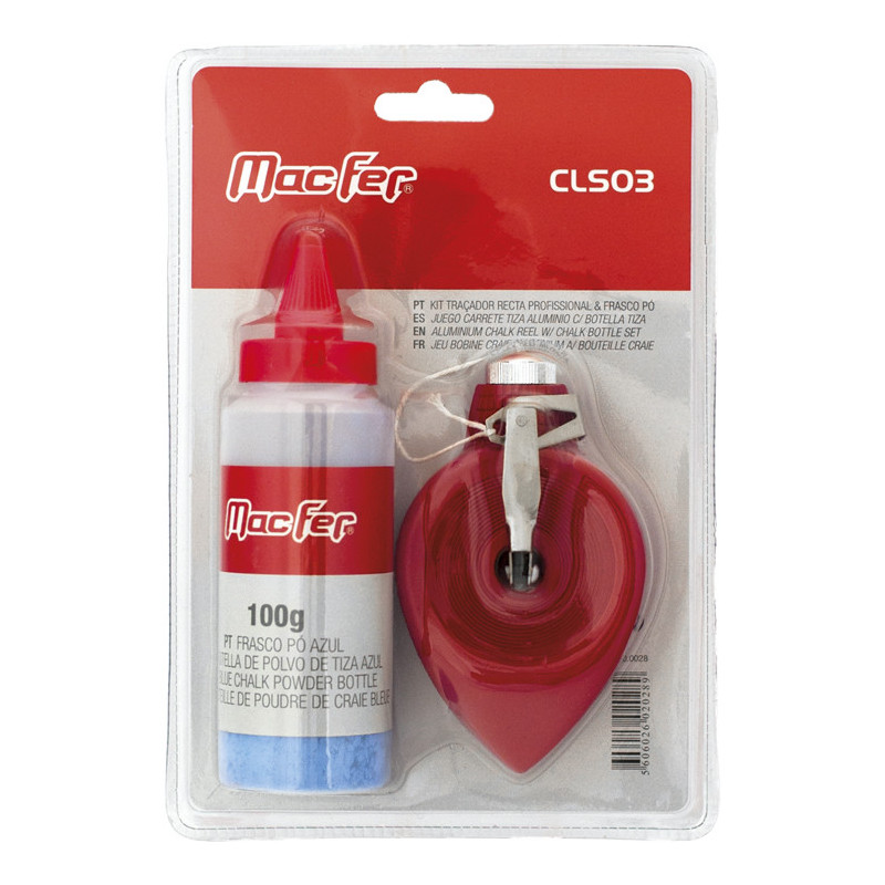 Kit traçador recta prof. & frasco pó MF CLS03 100g